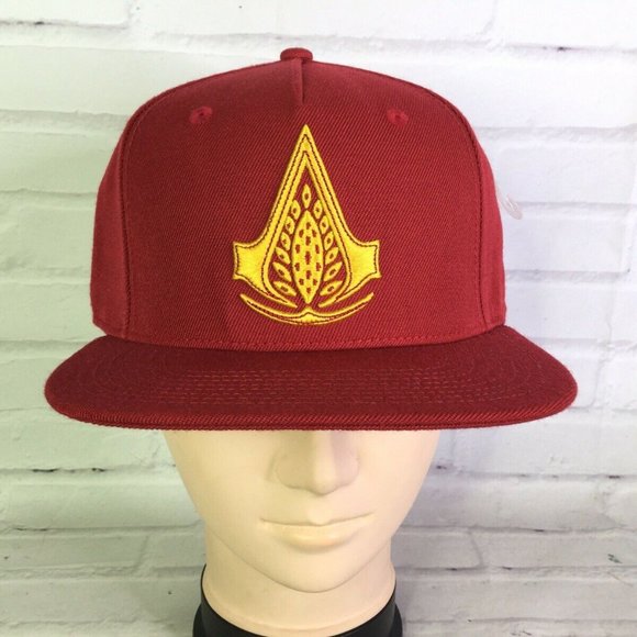 Bioworld | Accessories | Assassins Creed Logo Snapback Hat Cap Red ...